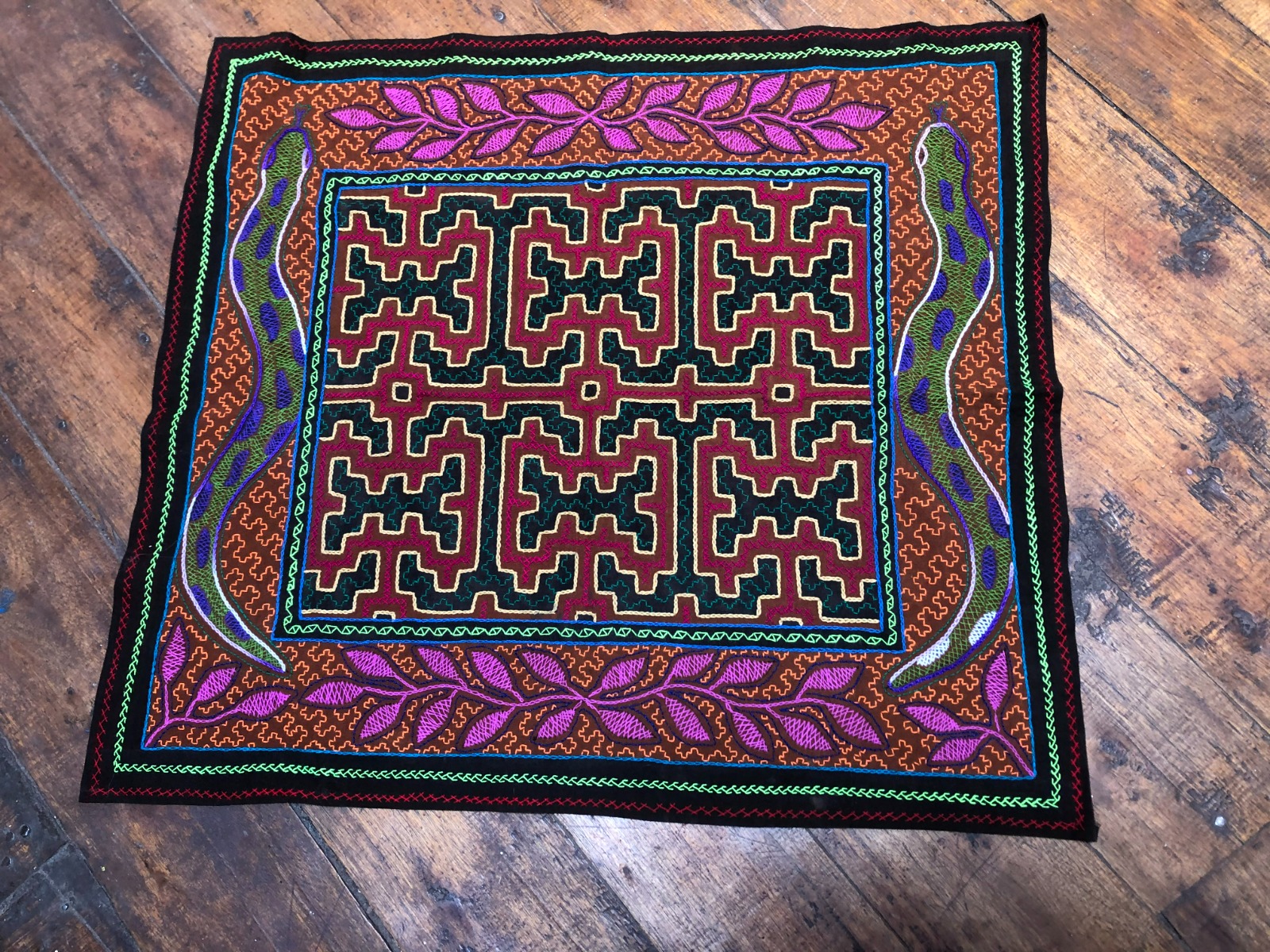 Traditional Shipibo Tapestry, Icaro Shipibo Alter Cloth Shipibo Artwork ...