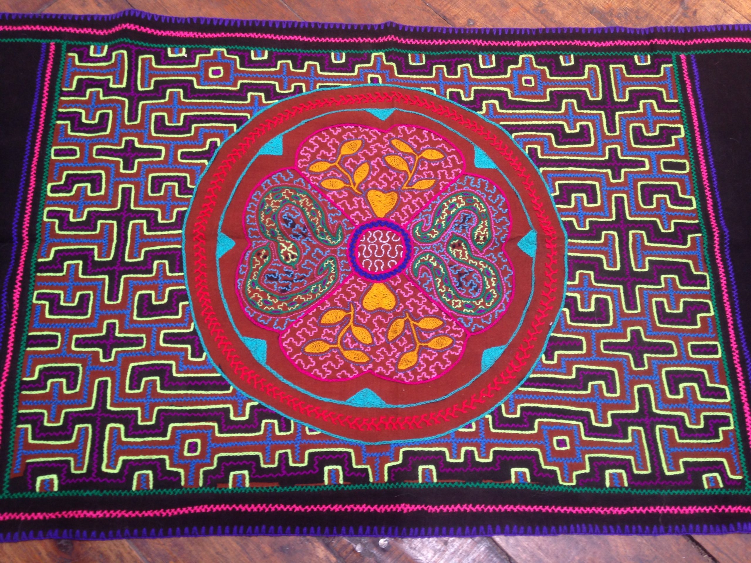Traditional Shipibo Skirt Shipibo Flower of Ayahuasca Tapestry Icaro ...